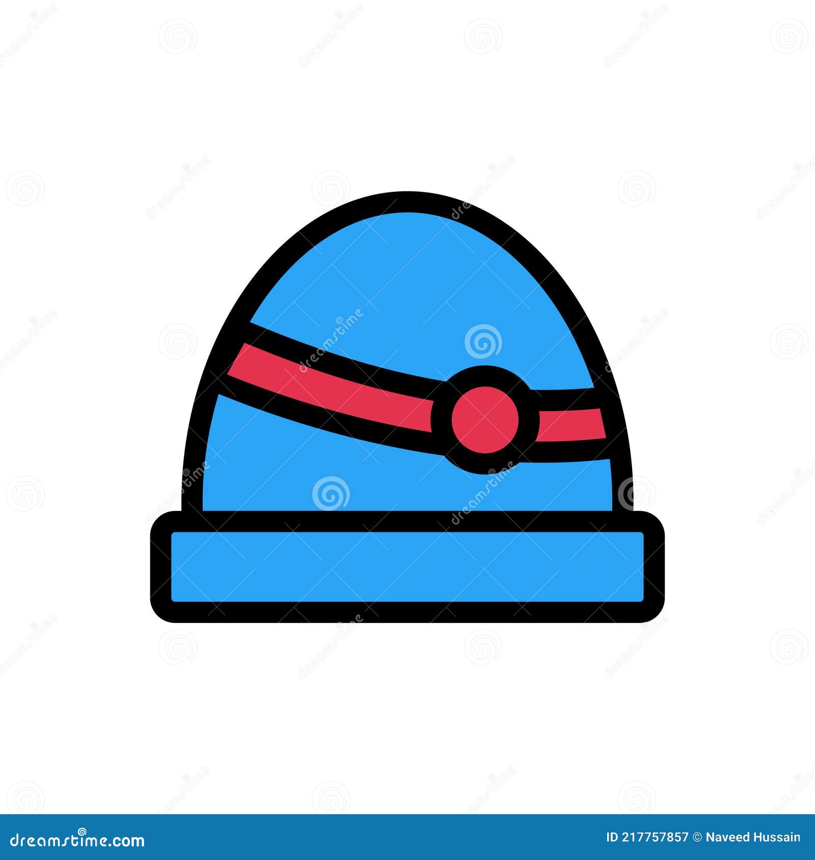 Cap stock vector. Illustration of symbol, flat, simple - 217757857