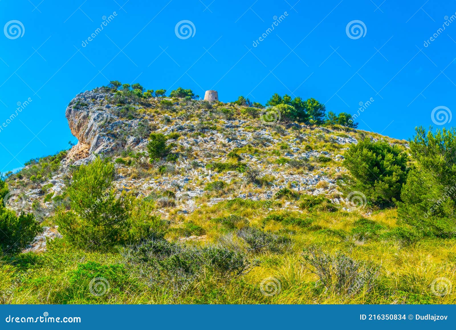 Cap Vermell at Mallorca, Spain Stock Photo - Image of landscape, water ...