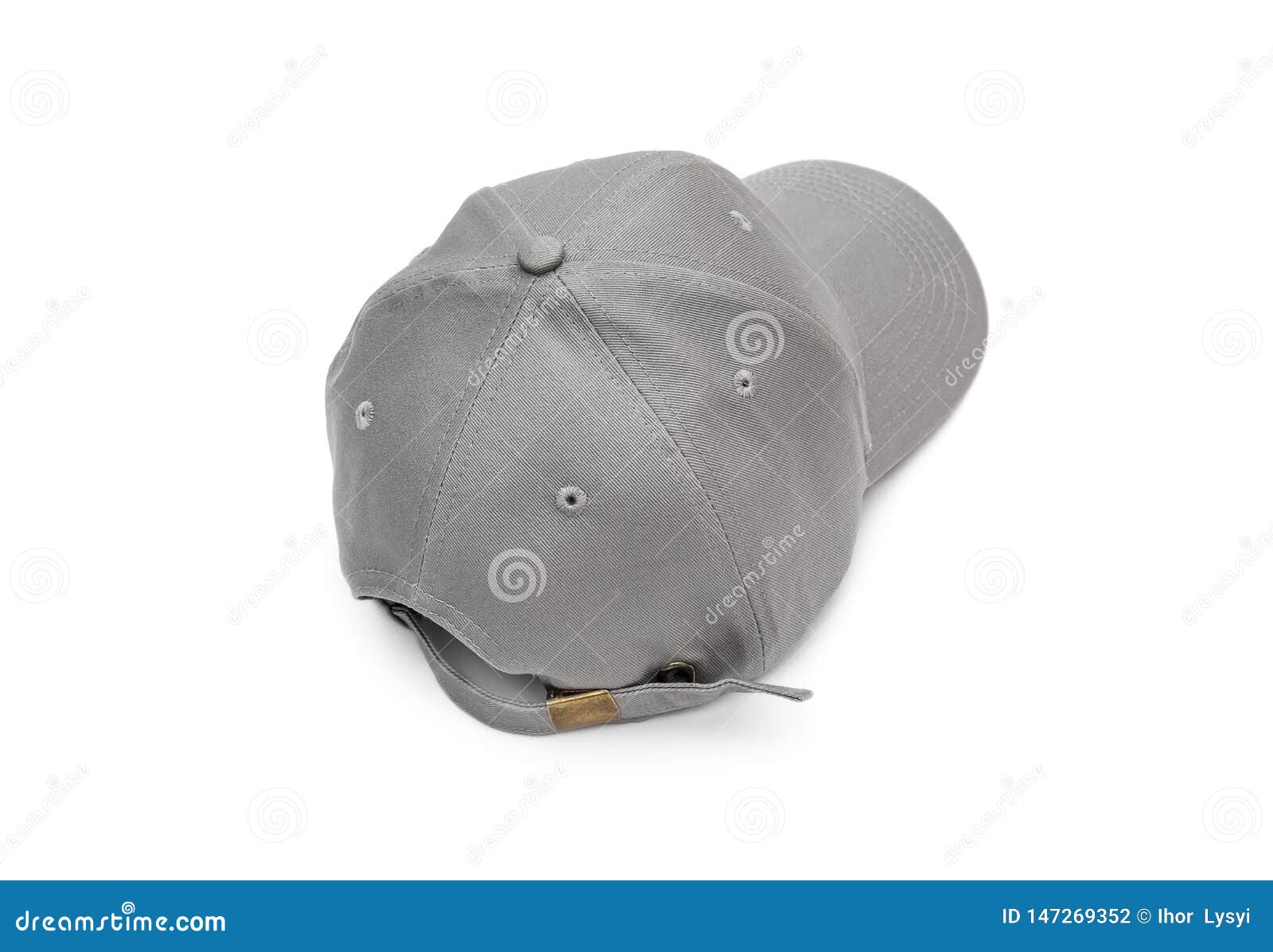 Cap on White Background. Top View Stock Photo - Image of uniform, style ...