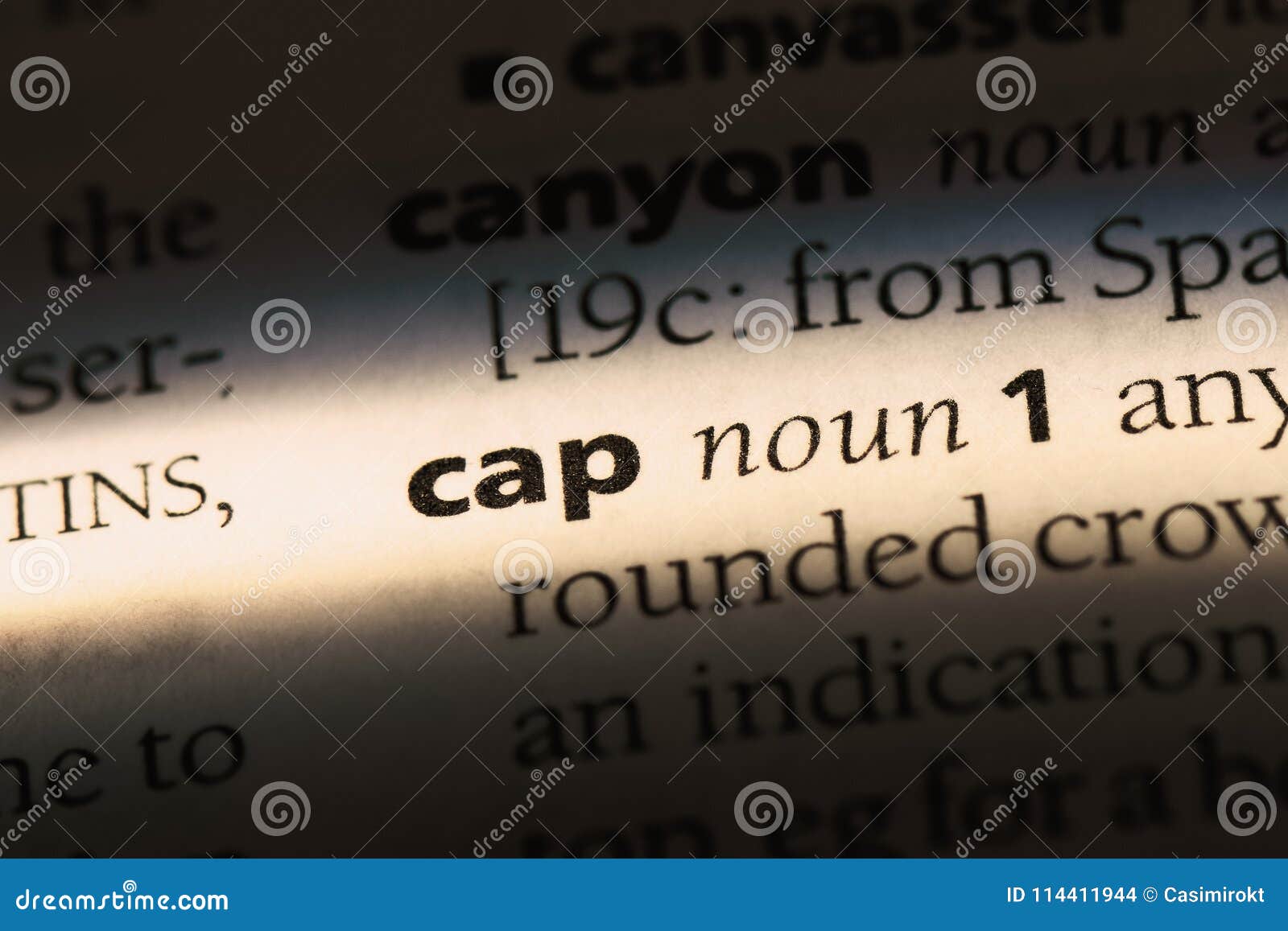 Cap stock photo. Image of definition, closeup, concept - 114411944