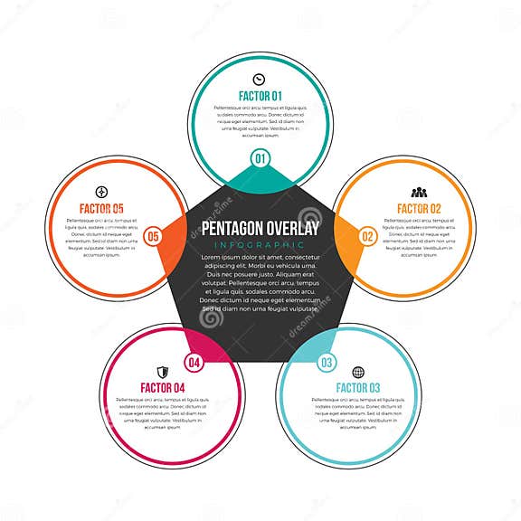 Capa Infographic De Pentágono Ilustración del Vector - Ilustración de ...