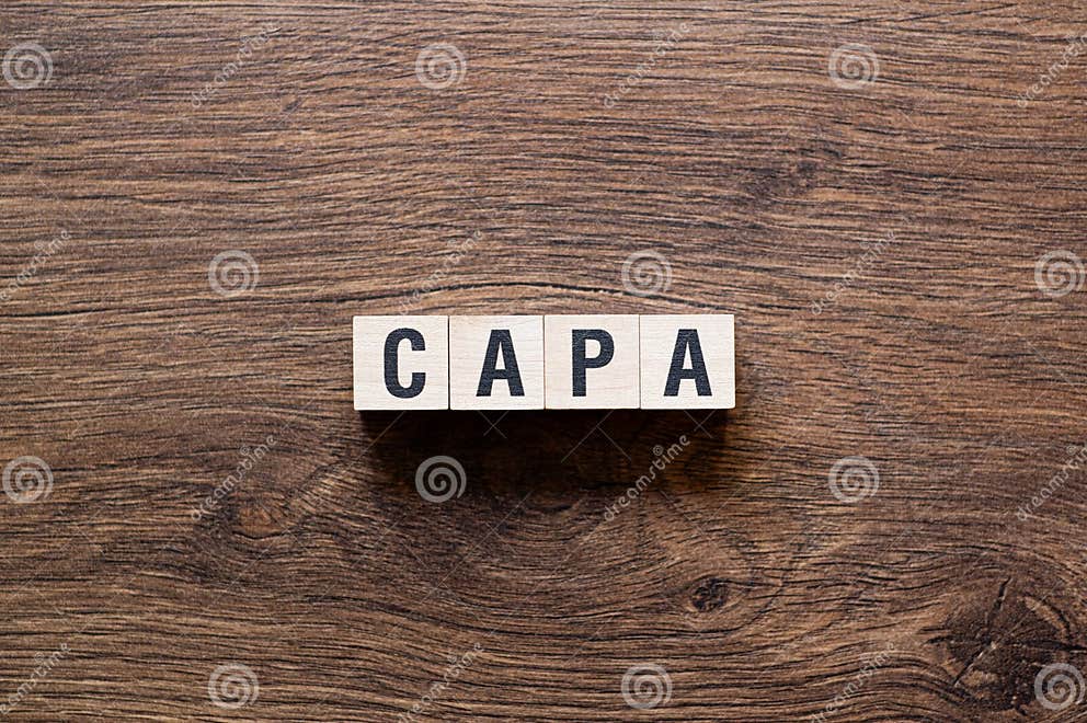 Capa - Word Concept on Building Blocks, Text Stock Photo - Image of ...