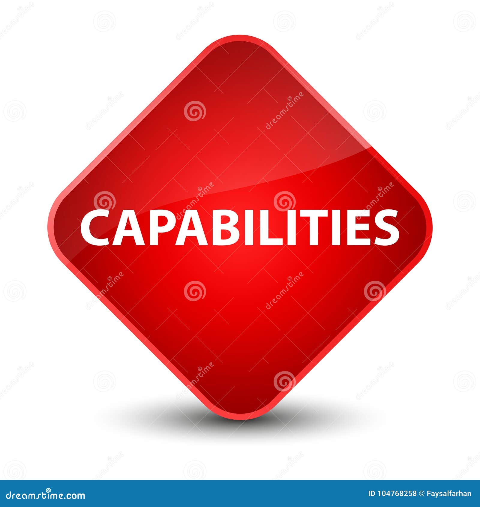 Capabilities Elegant Red Diamond Button Stock Illustration ...