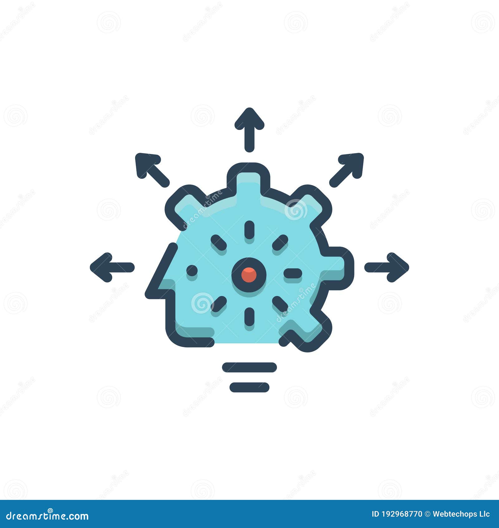 Color Illustration Icon for Capabilities, Ability and Caliber Stock ...