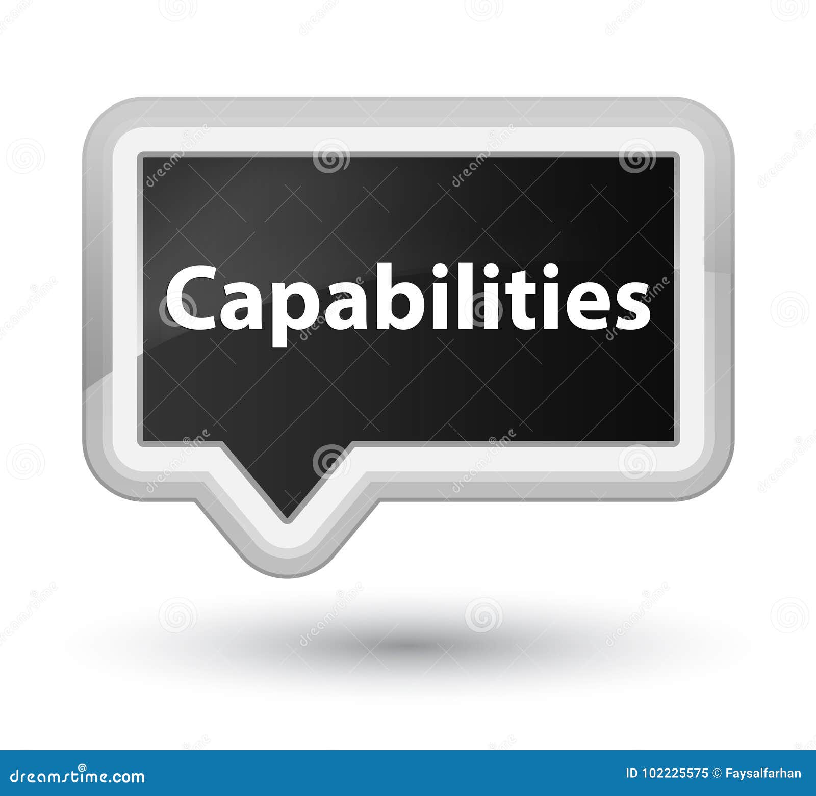 Capabilities Prime Black Banner Button Stock Illustration ...