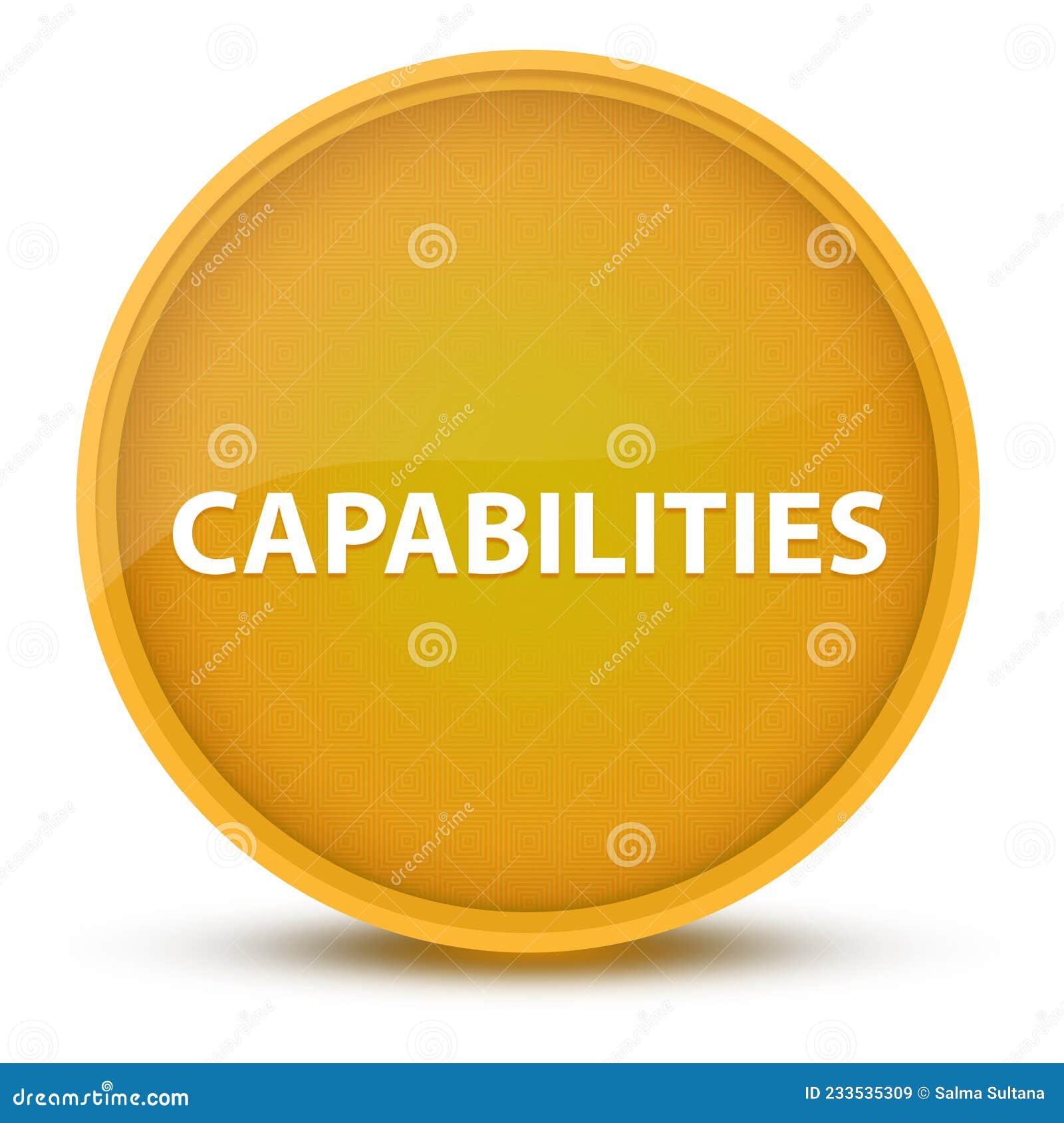 Capabilities Luxurious Glossy Yellow Round Button Abstract Stock ...