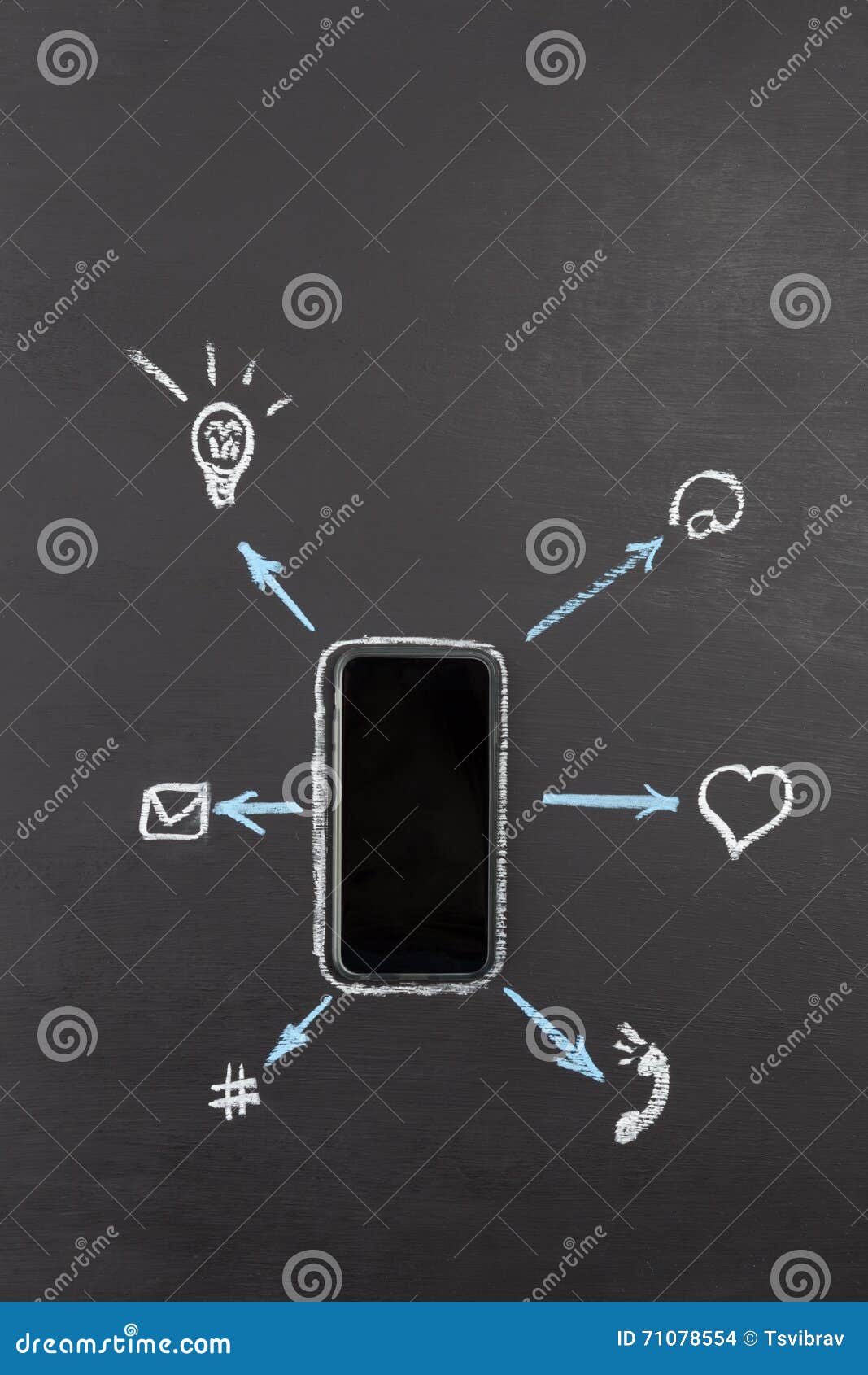 Capabilities of Modern Mobile Phone Concept. Stock Photo - Image of ...