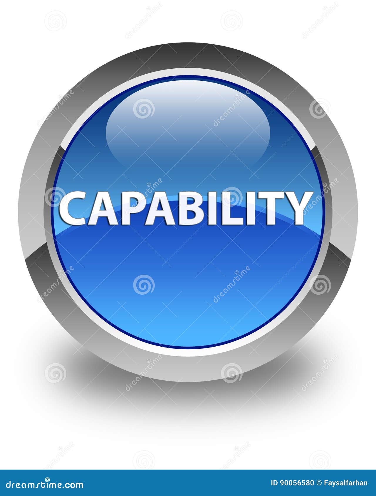 Capability Glossy Red Round Button Royalty-Free Illustration ...
