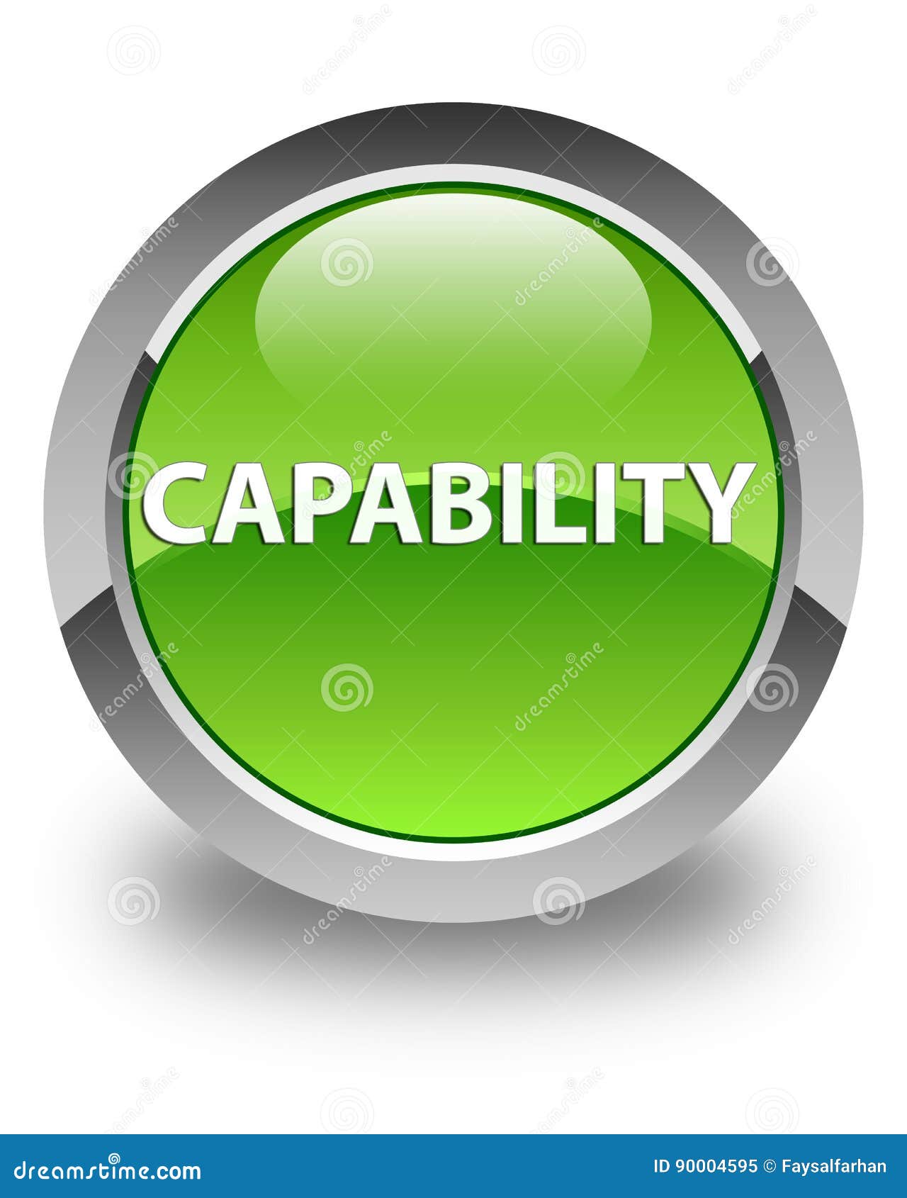 Capability Glossy Green Round Button Stock Illustration - Illustration ...