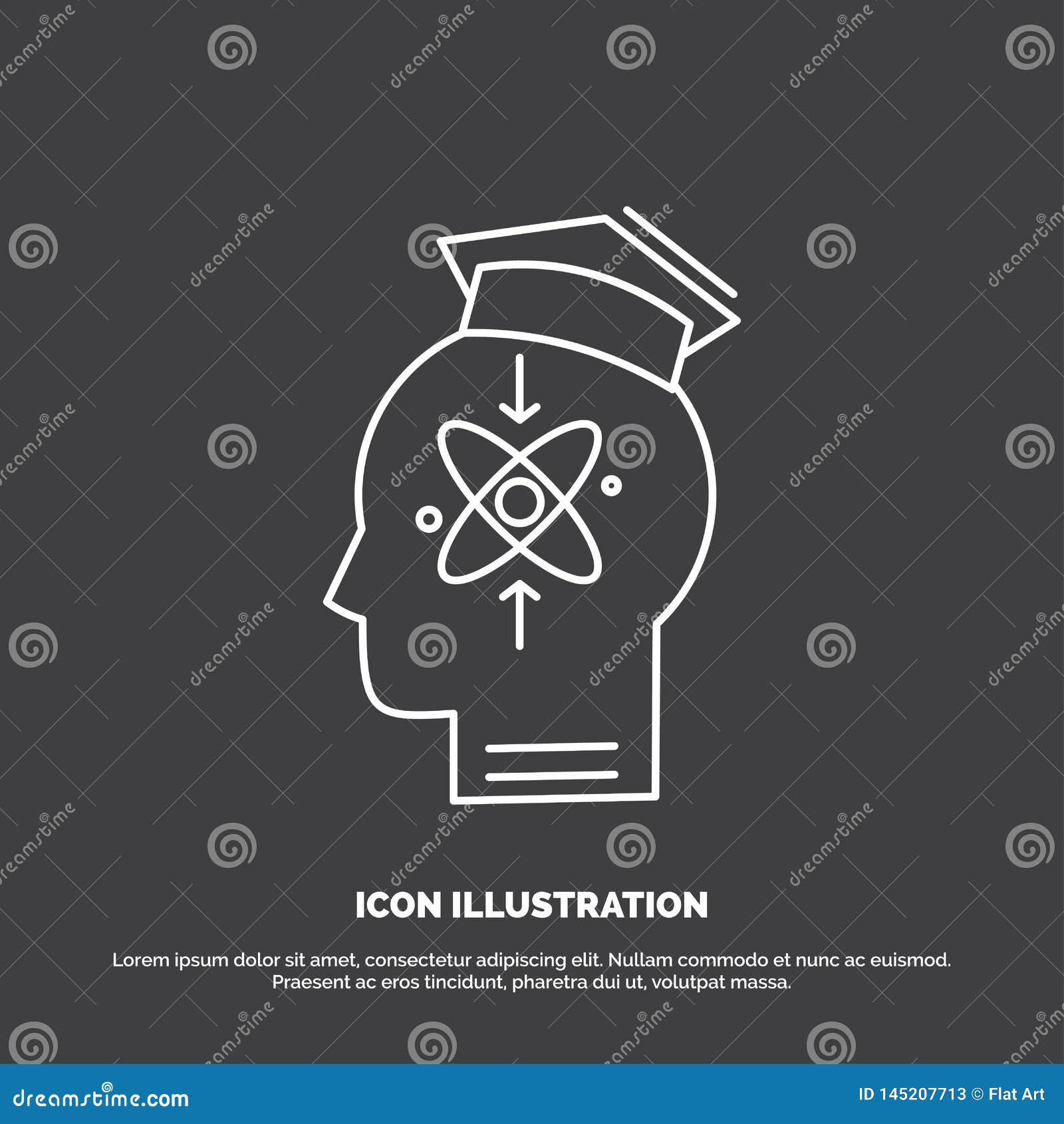 Capability, Head, Human, Knowledge, Skill Icon. Line Vector Symbol for ...