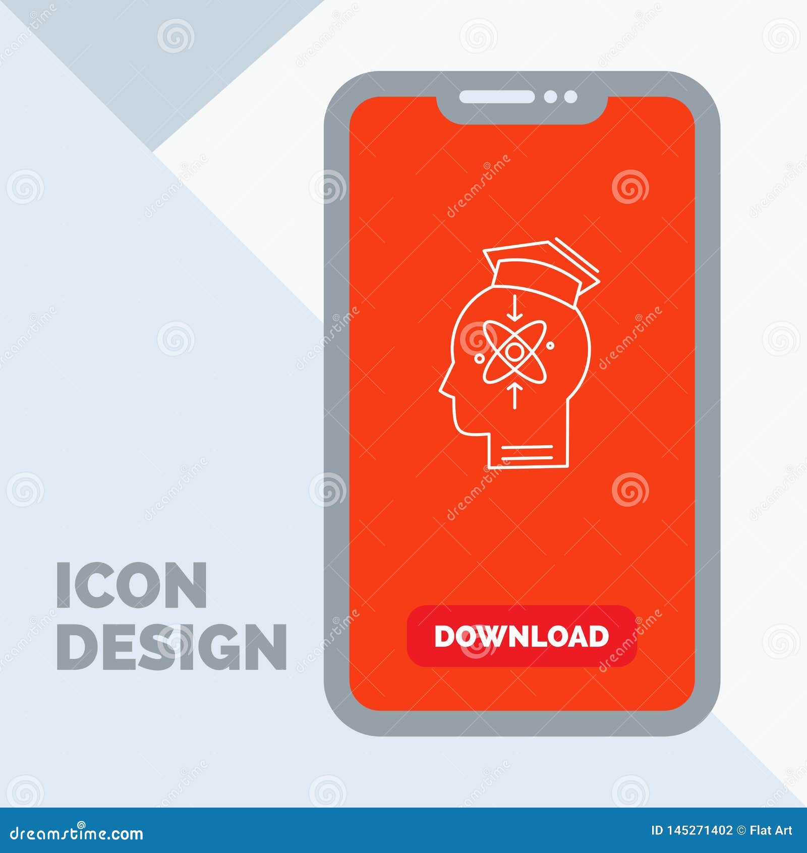 Capability, Head, Human, Knowledge, Skill Line Icon in Mobile for ...