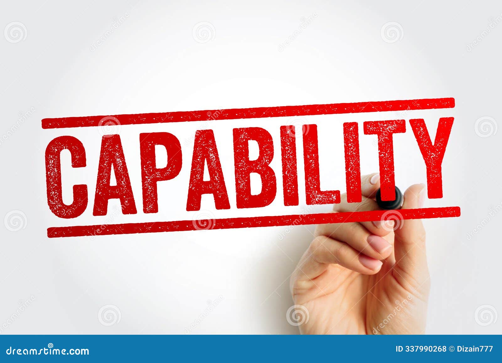 Capability - the Power or Ability To Do Something, Text Stamp Concept ...