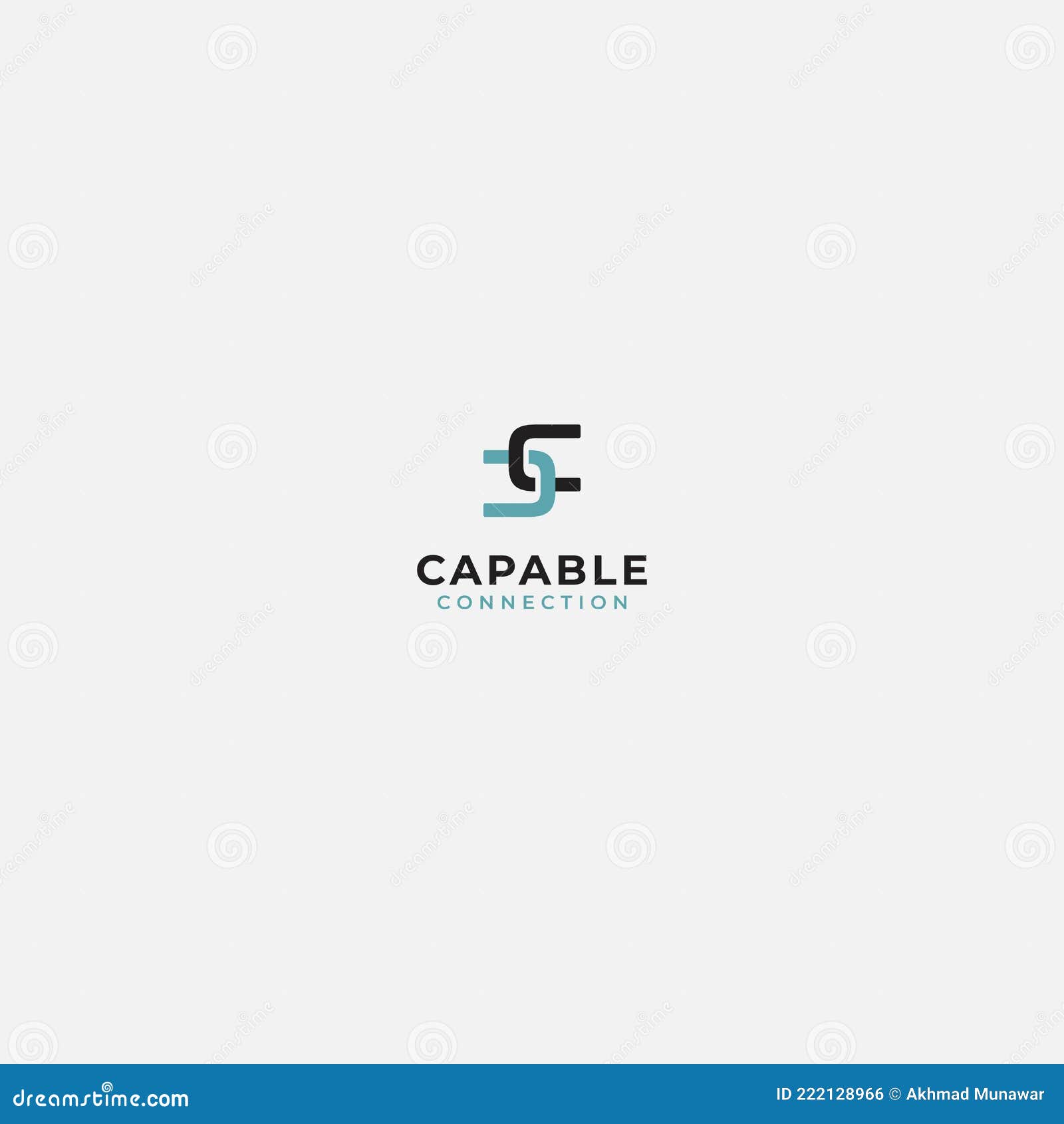 Capable Chain Logo Letter C C Stock Vector - Illustration of initial ...