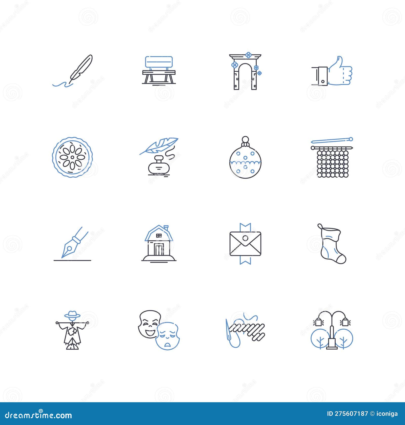 Capable Enterprise Line Icons Collection. Agility, Competent, Versatile ...