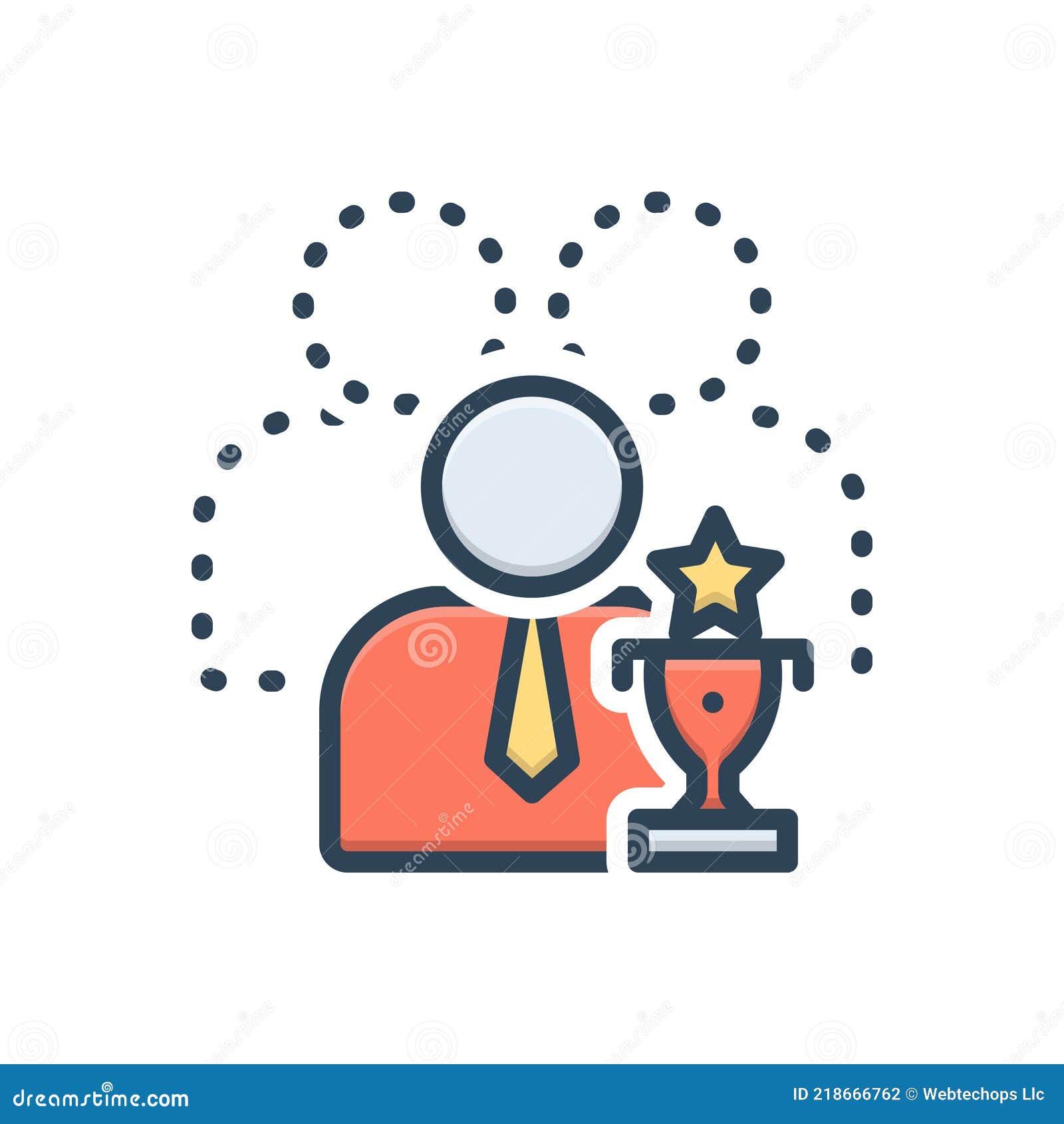 Color Illustration Icon for Capable, Competent and Adequate Stock ...