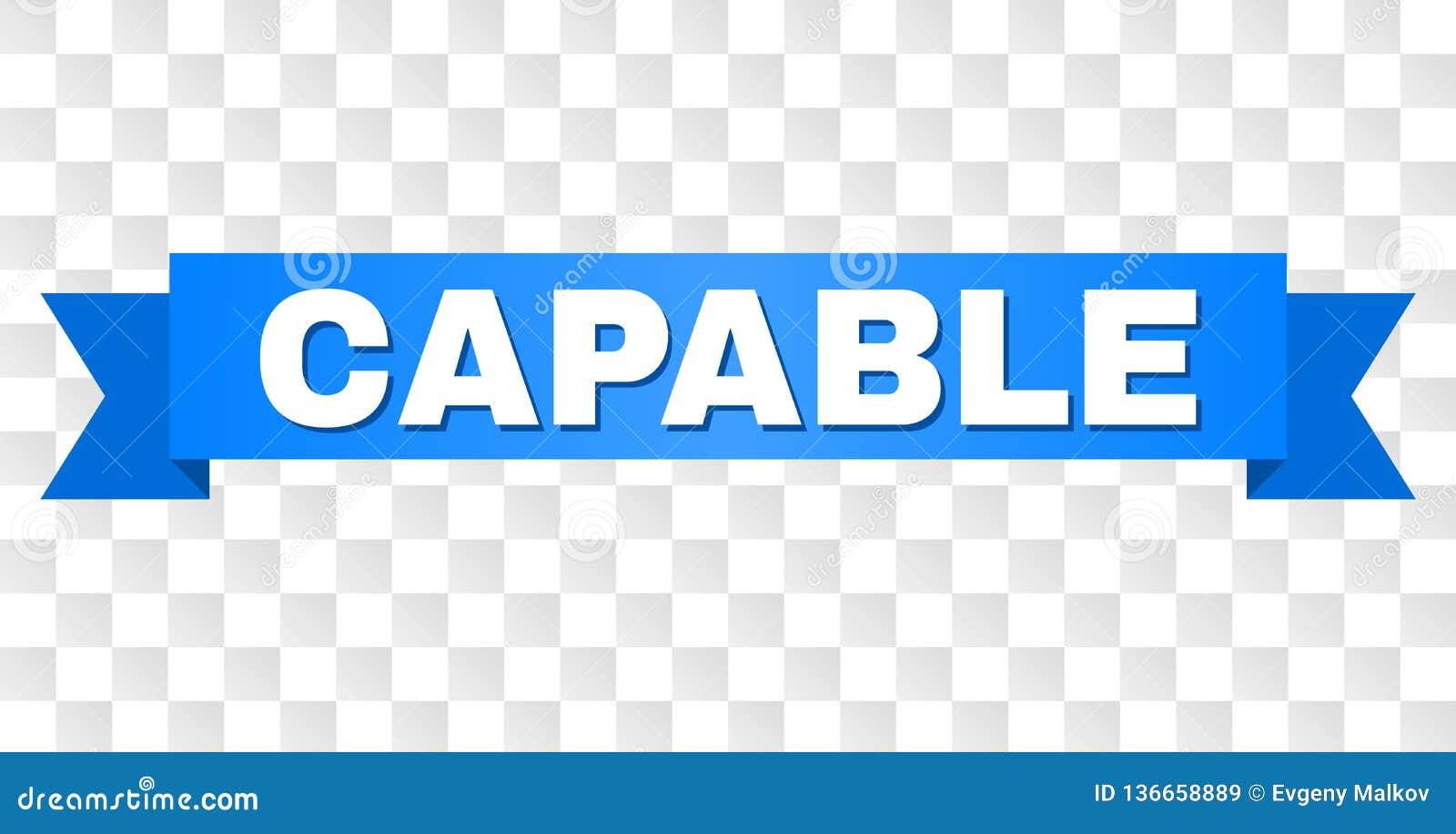 Blue Tape with CAPABLE Caption Stock Vector - Illustration of blue ...
