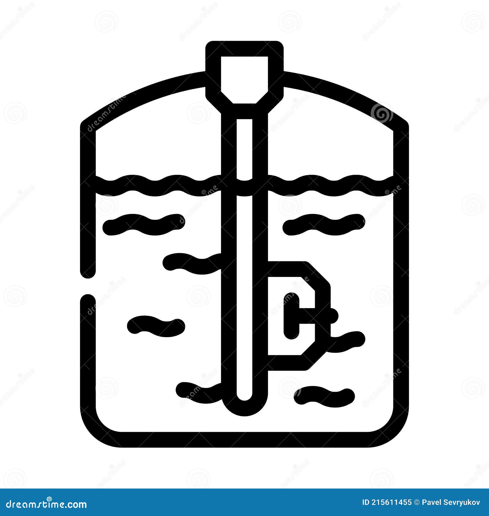 Capacitive Sensor Line Icon Vector Illustration Black Stock Vector ...
