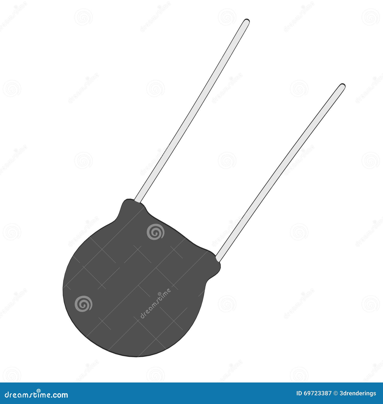 Capacitor stock illustration. Illustration of electric - 69723387