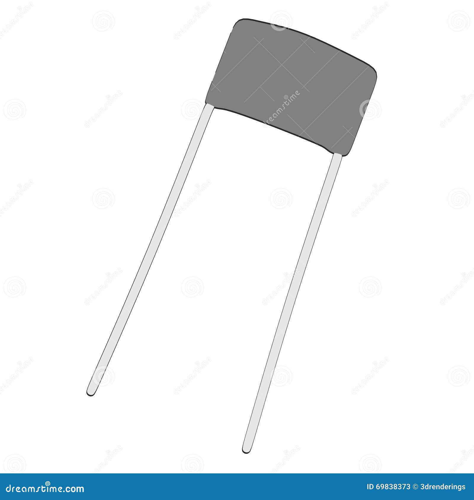 Capacitor stock illustration. Illustration of computer - 69838373