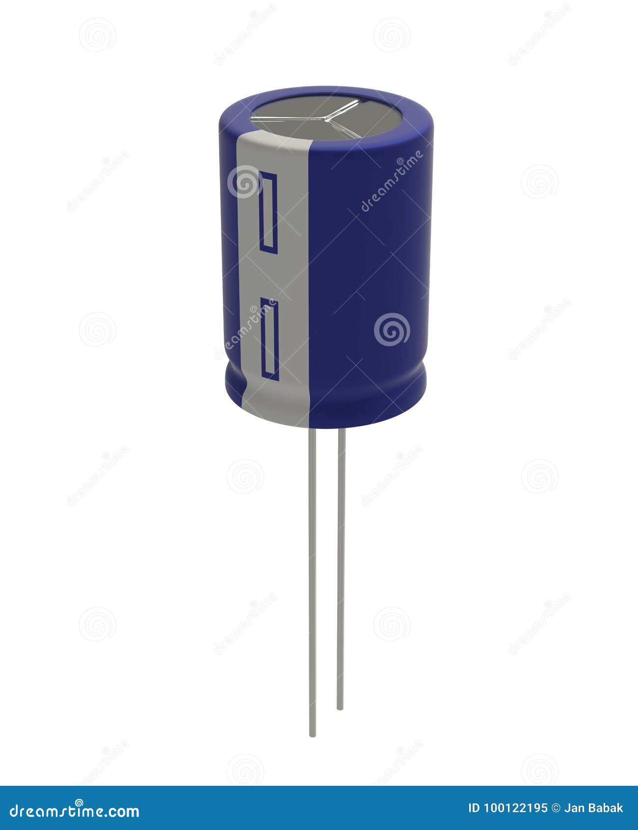 Realistic Capacitor Electronic Component With Symbols Vector ...