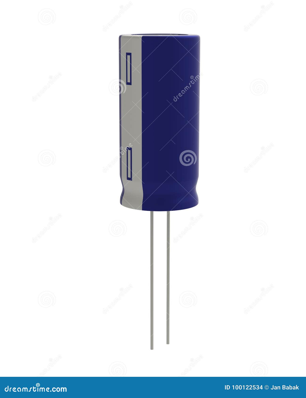 Realistic Capacitor Electronic Component With Symbols Vector ...