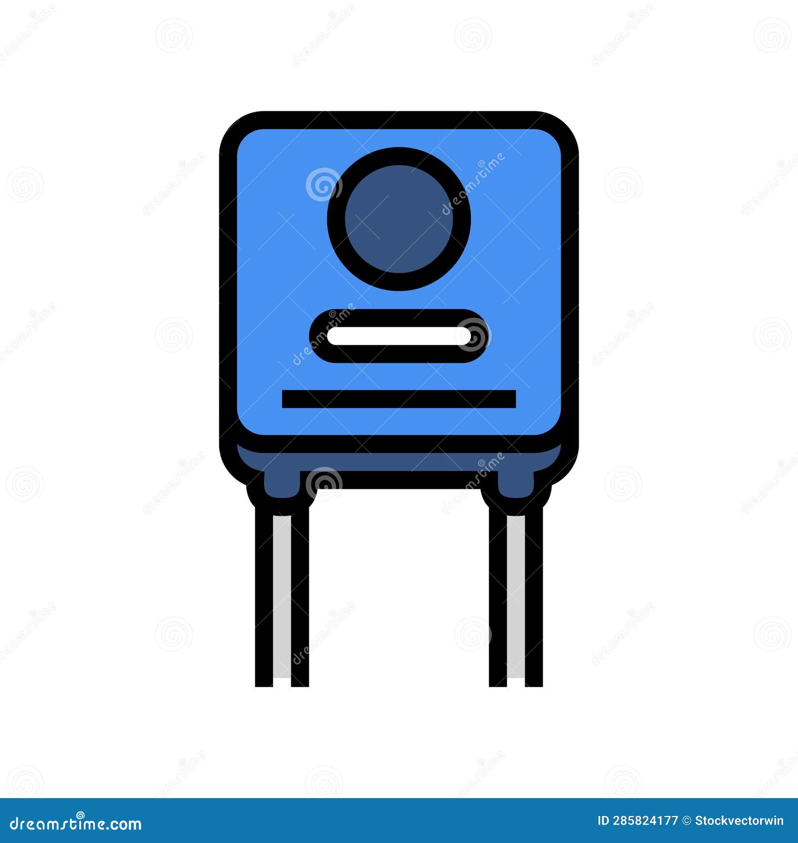 Capacitor Electrical Engineer Color Icon Vector Illustration Stock ...