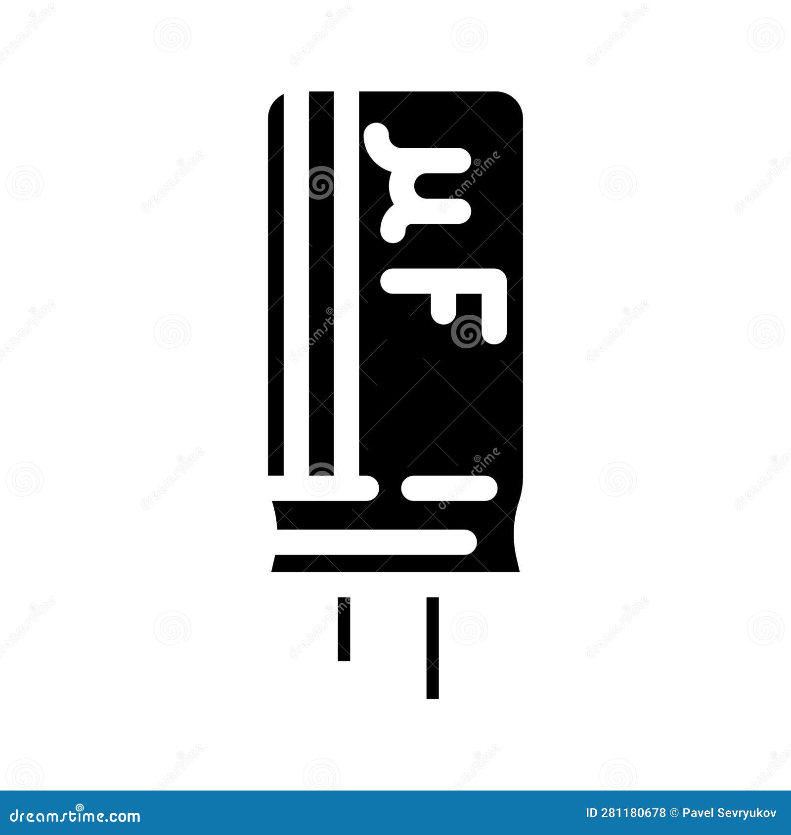 Capacitor Electrical Engineer Glyph Icon Vector Illustration Stock ...