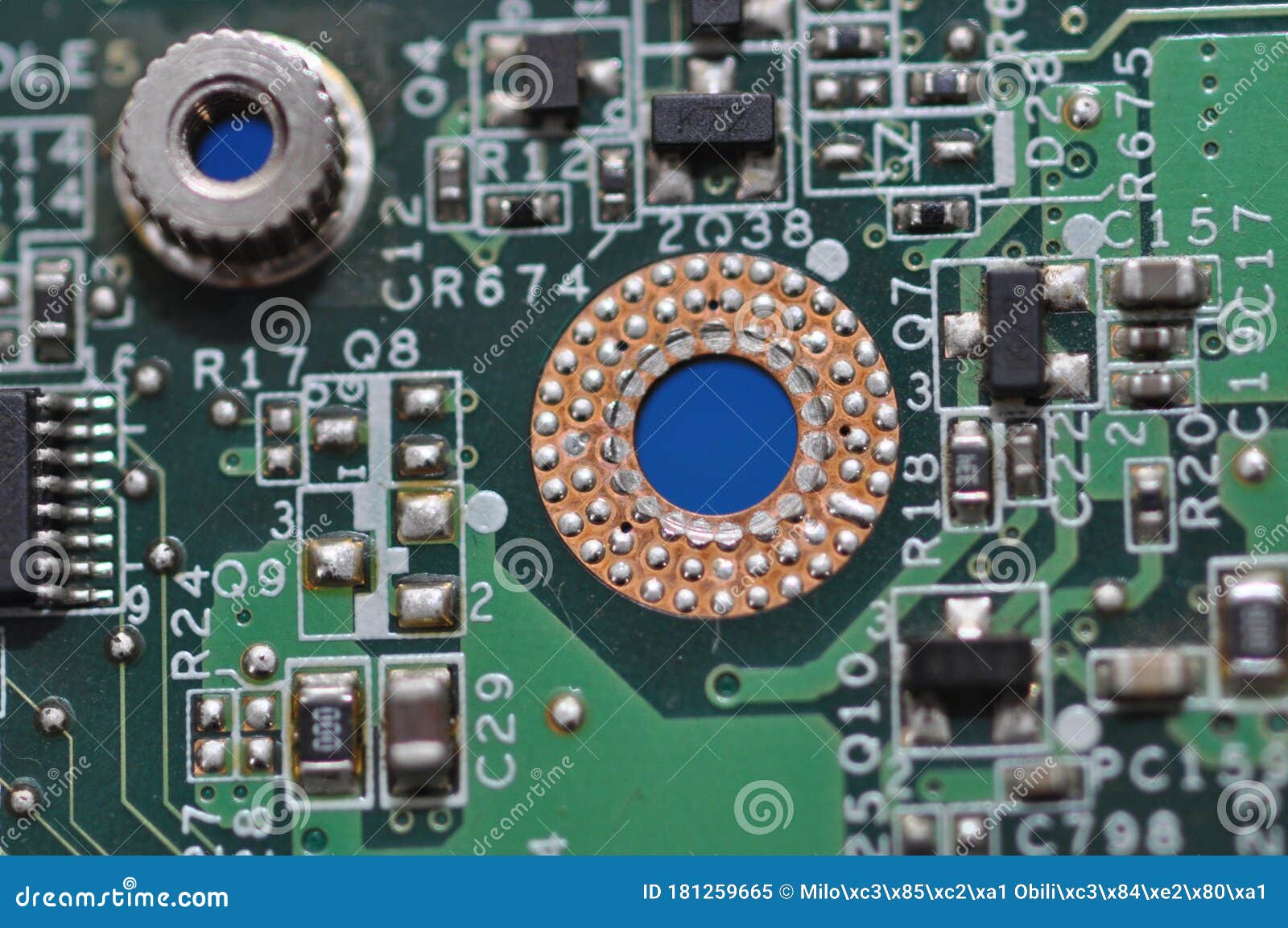 Capacitor Electrolyte Details Stock Image - Image of details, capacitor ...