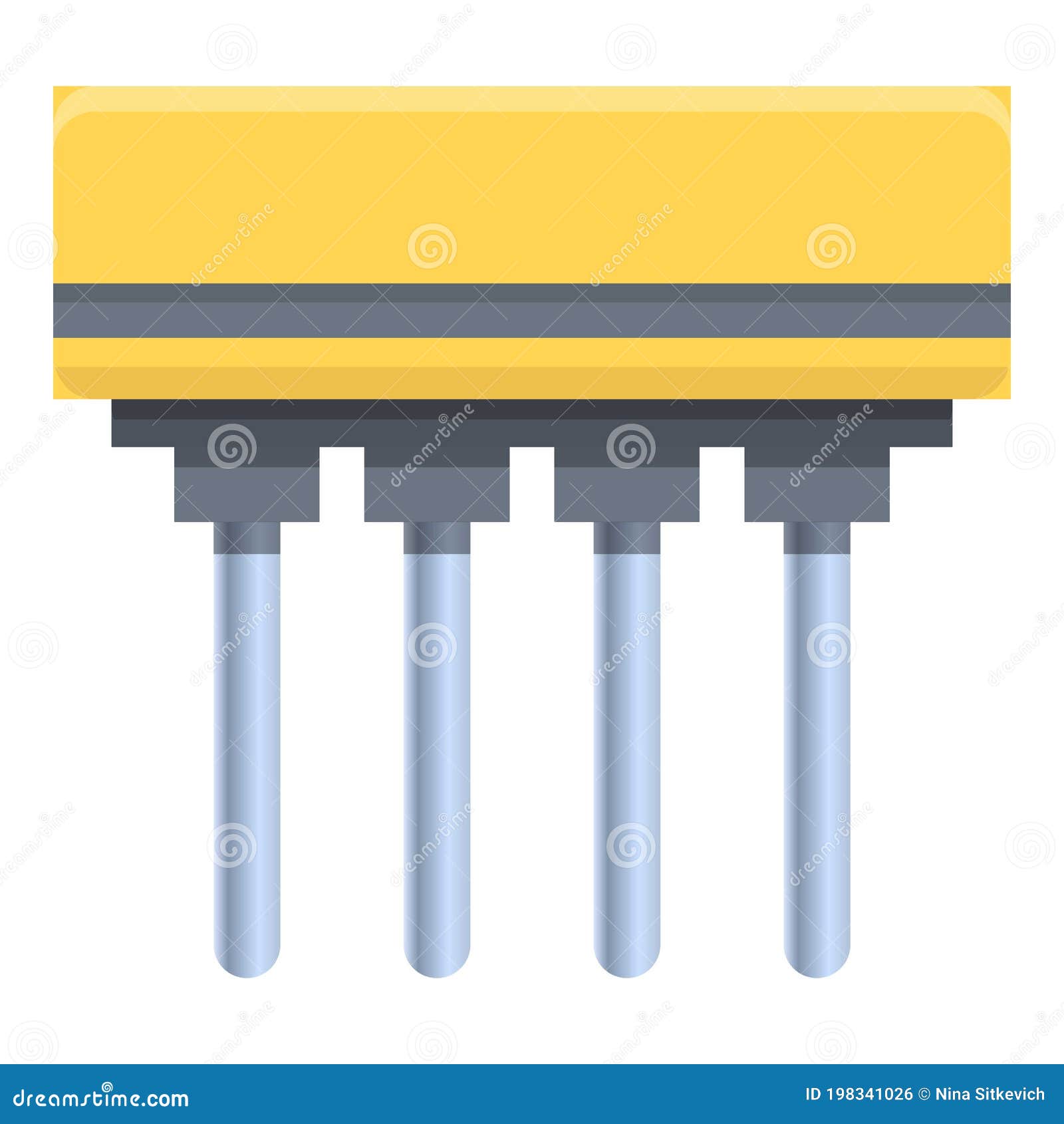 Capacitor Icon, Cartoon Style Stock Vector - Illustration of micro ...