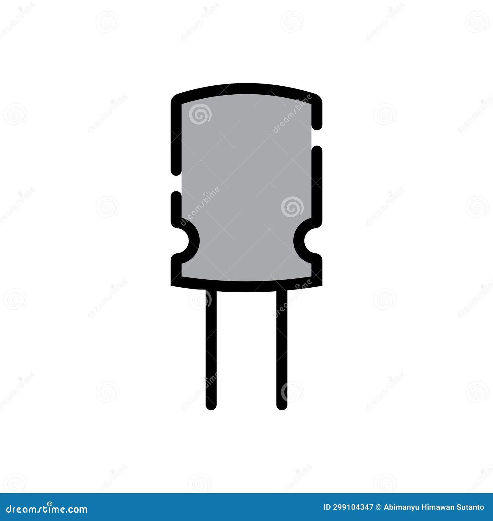 Capacitor icon vector stock illustration. Illustration of service ...