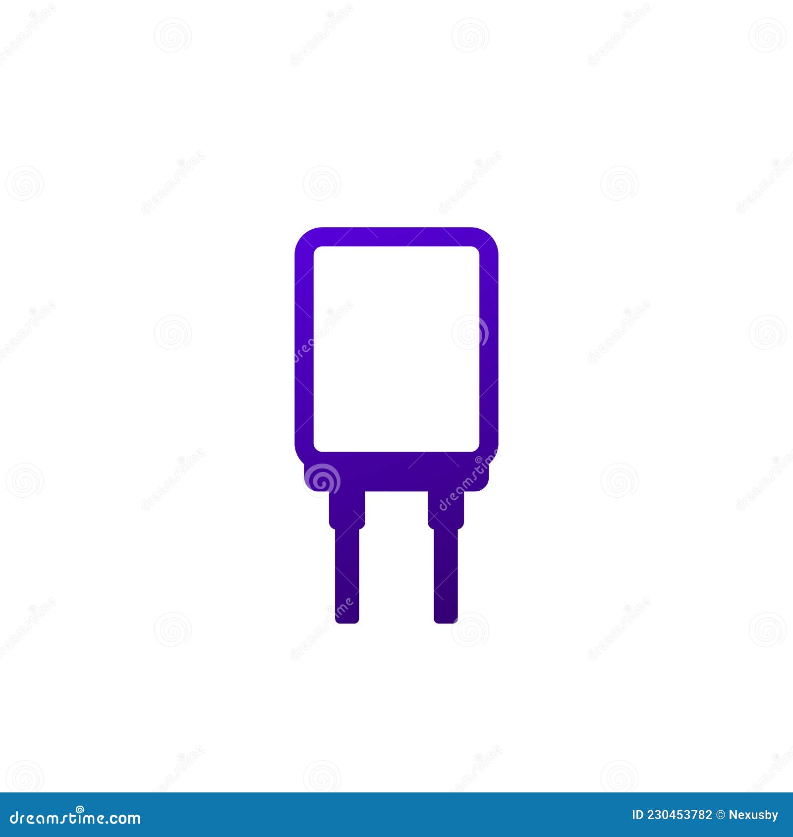 Electronic Component On White Background. Panoramic Banner. SMD ...