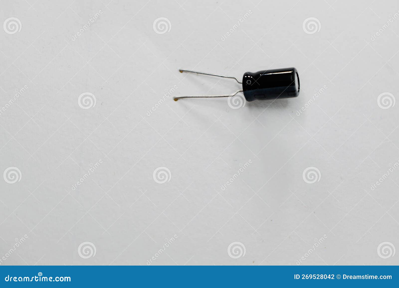 Capacitor Isolated on a White Background. Stock Photo - Image of ...