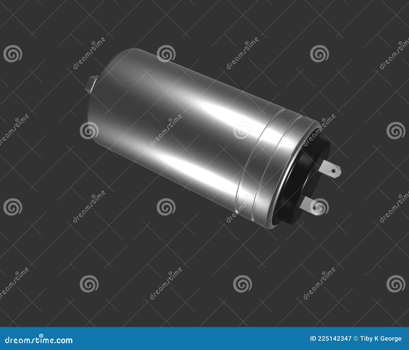 Capacitor for Fan 3d Illustration Stock Illustration - Illustration of ...