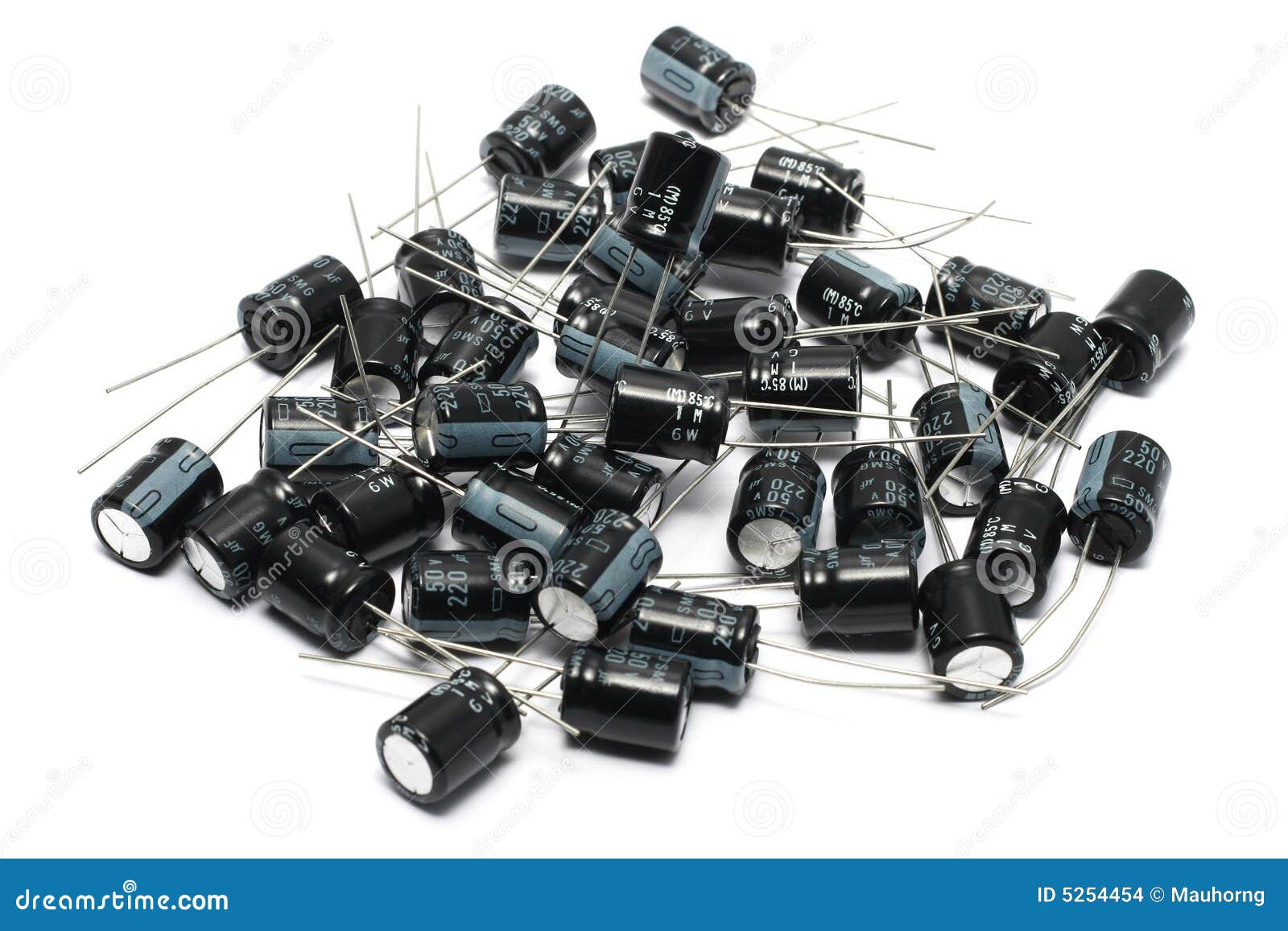 Capacitors stock photo. Image of semiconductor, transistor - 5254454