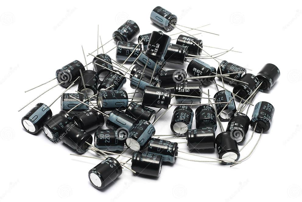 Capacitors stock photo. Image of semiconductor, transistor - 5254454