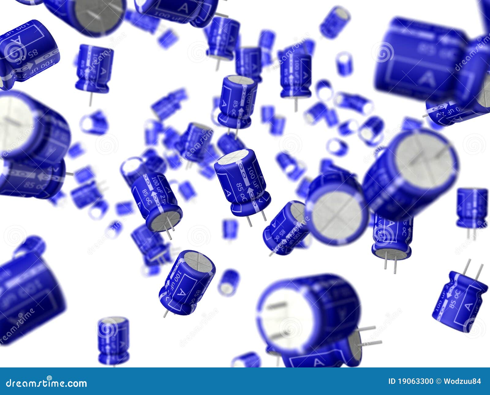 Capacitors abstraction stock illustration. Illustration of focus - 19063300