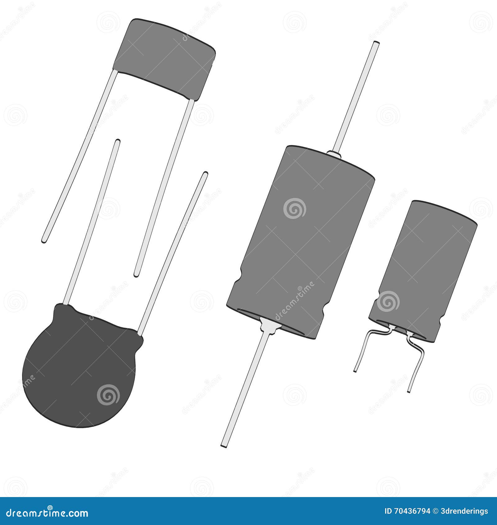 Capacitors Royalty-Free Stock Image | CartoonDealer.com #70436794