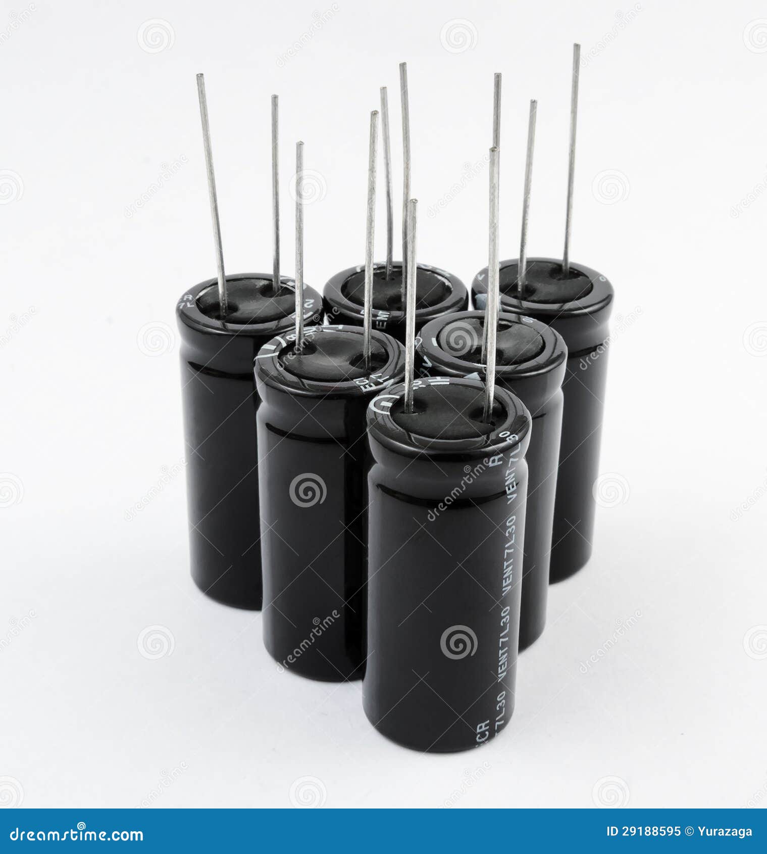 Capacitors. Electrolytic stock image. Image of batch - 29188595