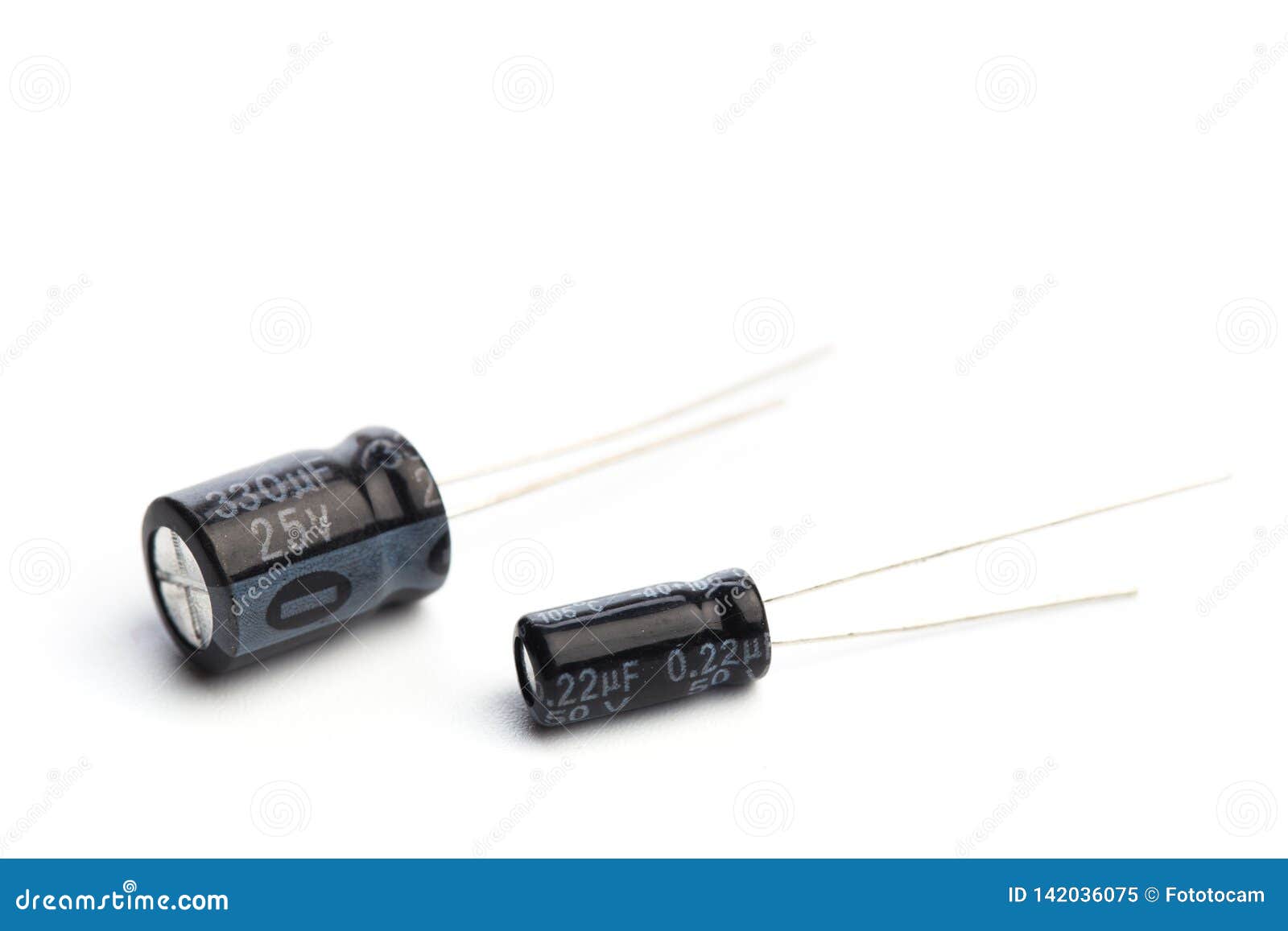 Capacitors Isolated On White Background Royalty-Free Stock Photo ...