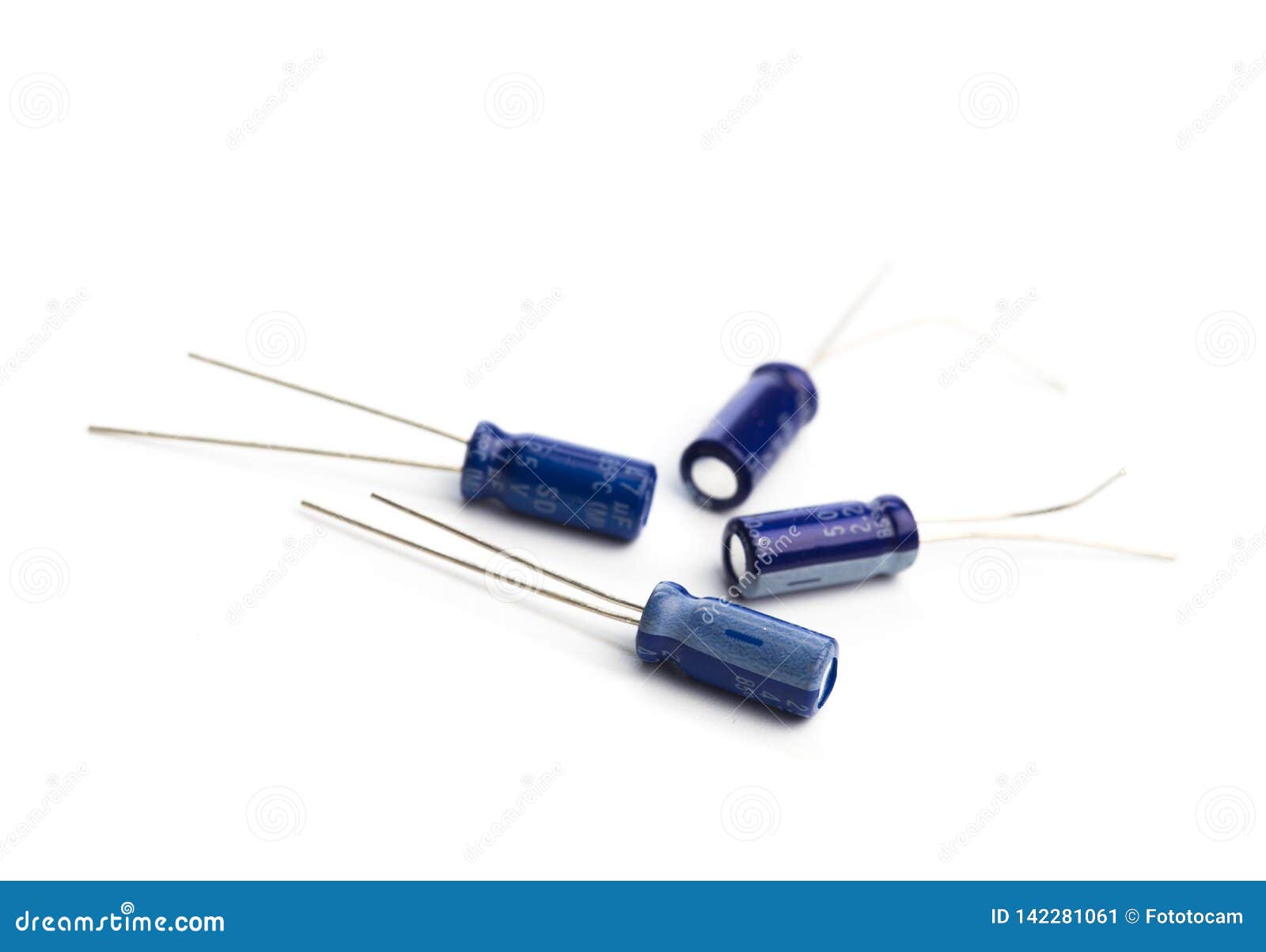 Capacitors Isolated On White Background Stock Photo | CartoonDealer.com ...