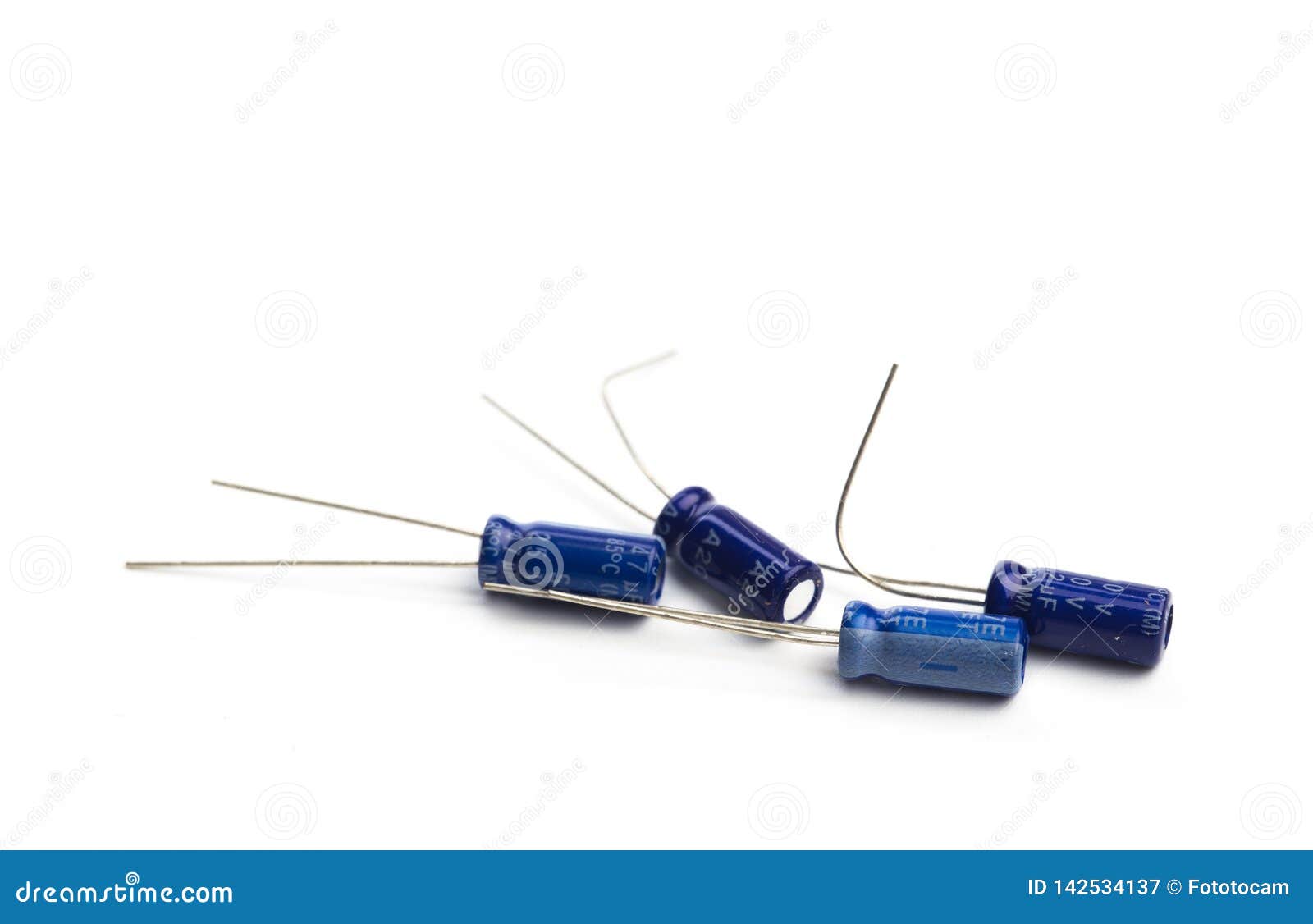 Capacitors Isolated On White Background Royalty-Free Stock Photo ...