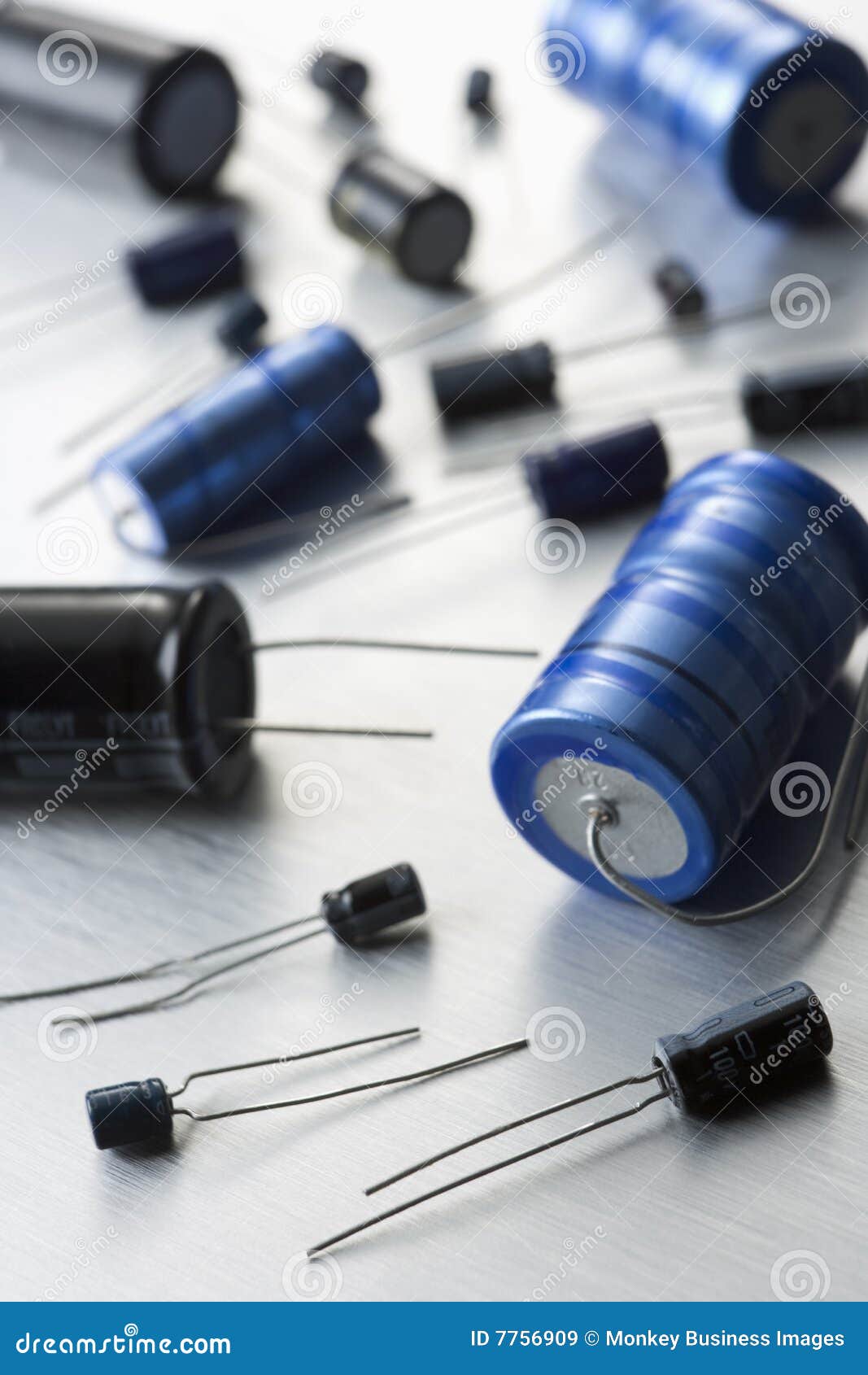 Capacitors and Resistors stock image. Image of electrical - 7756909