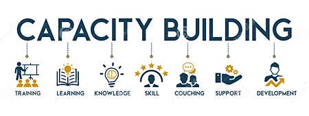 Capacity Building Banner Web Icon Vector Illustration Concept Stock ...