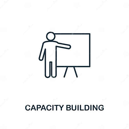 Capacity Building Icon. Line Style Element from Business Strategy ...