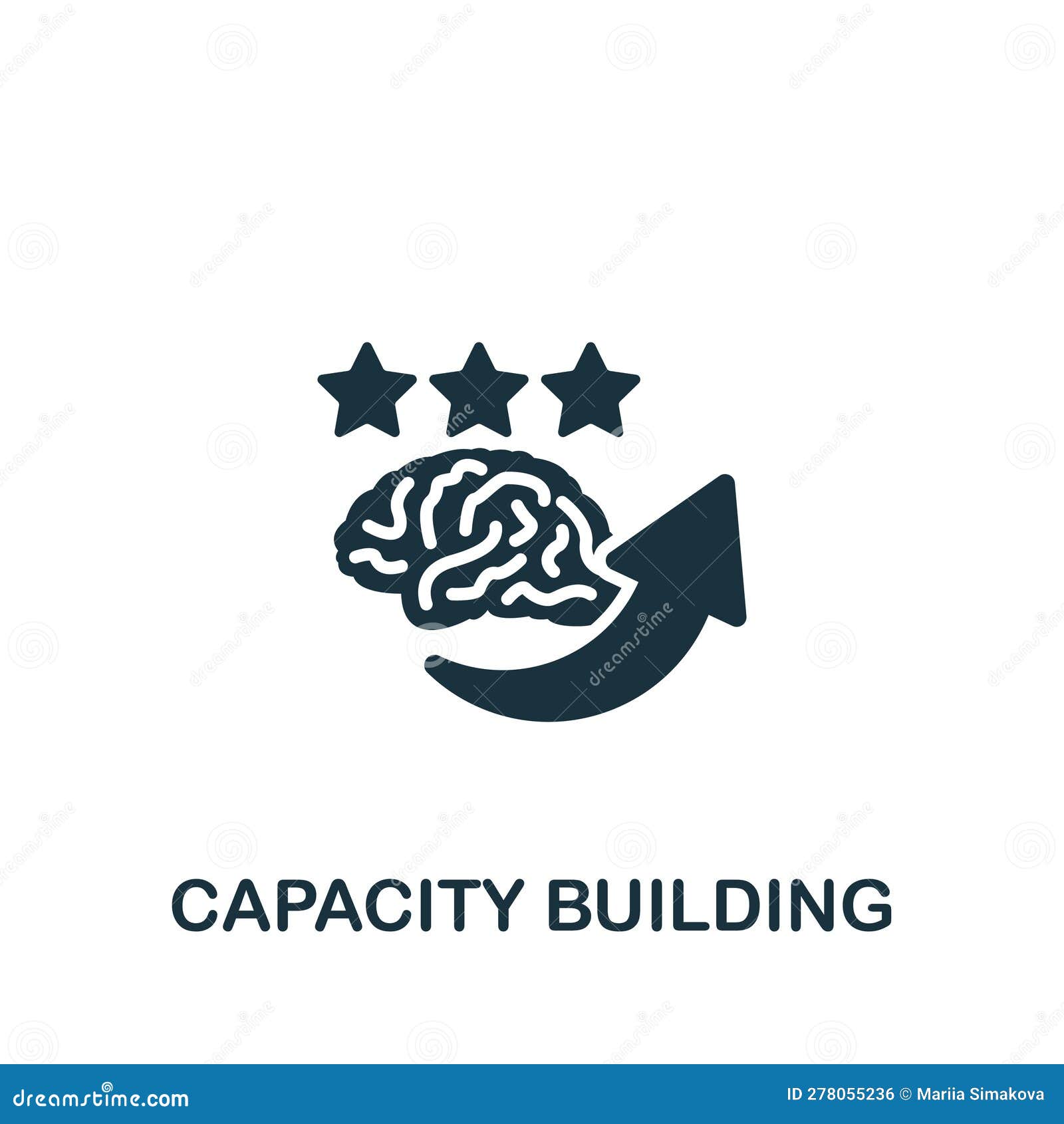 Capacity Building Icon. Monochrome Simple Sign from Charity and Non ... Capacity Building Icon. Monochrome Simple Sign from Charity and Non ...