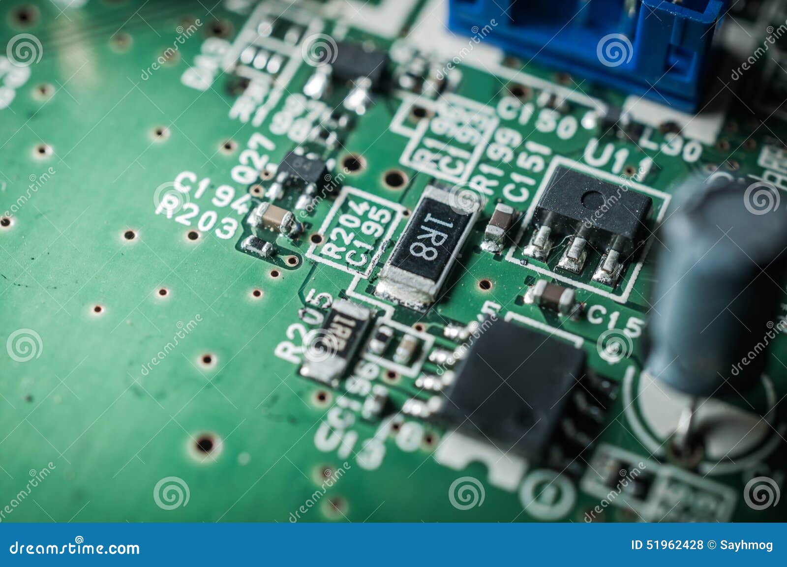 Capacity on Electronic Board Stock Photo - Image of electricity ...