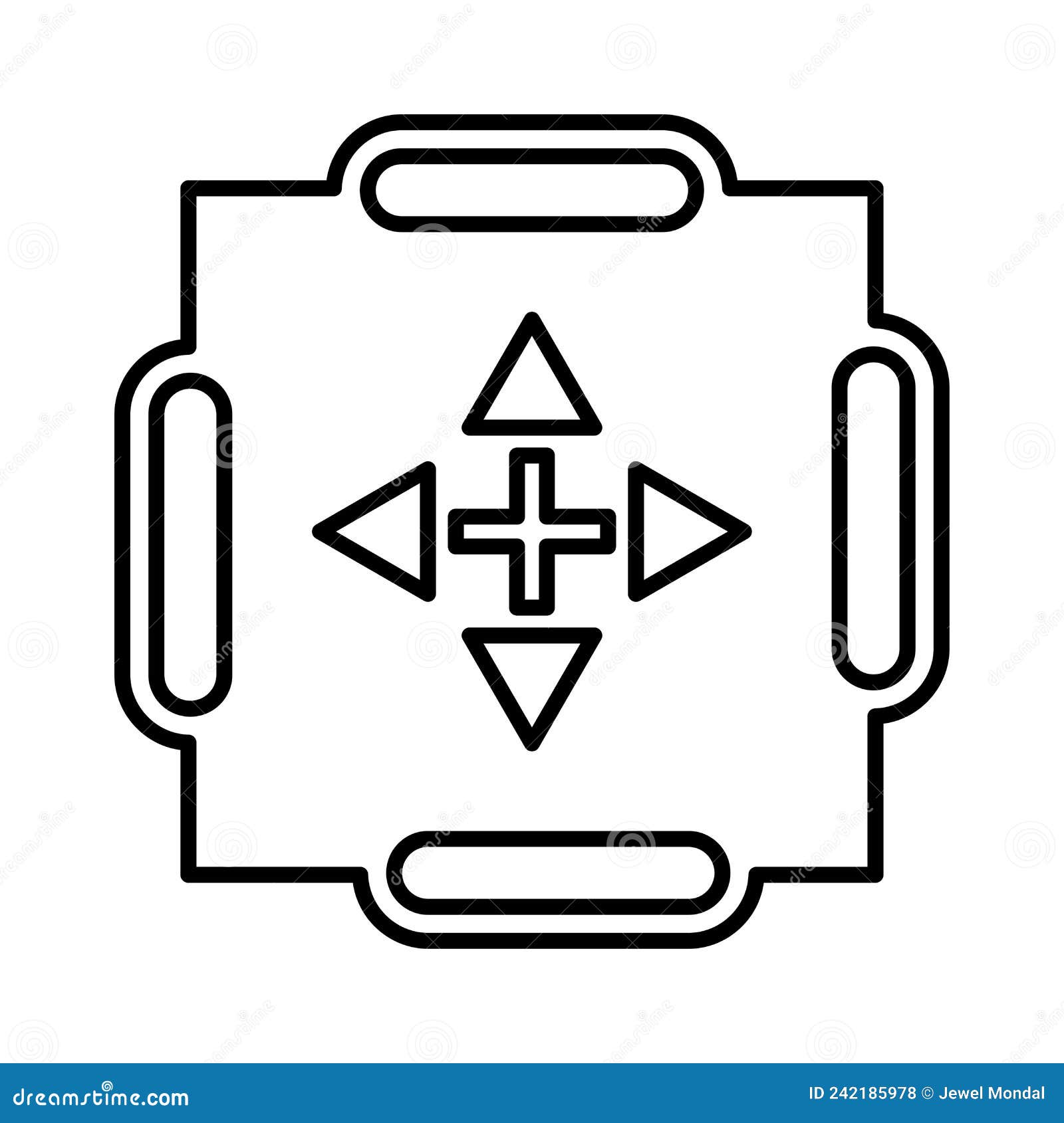 Capacity, Height, Quantity Outline Icon. Line Vector Design Stock ...
