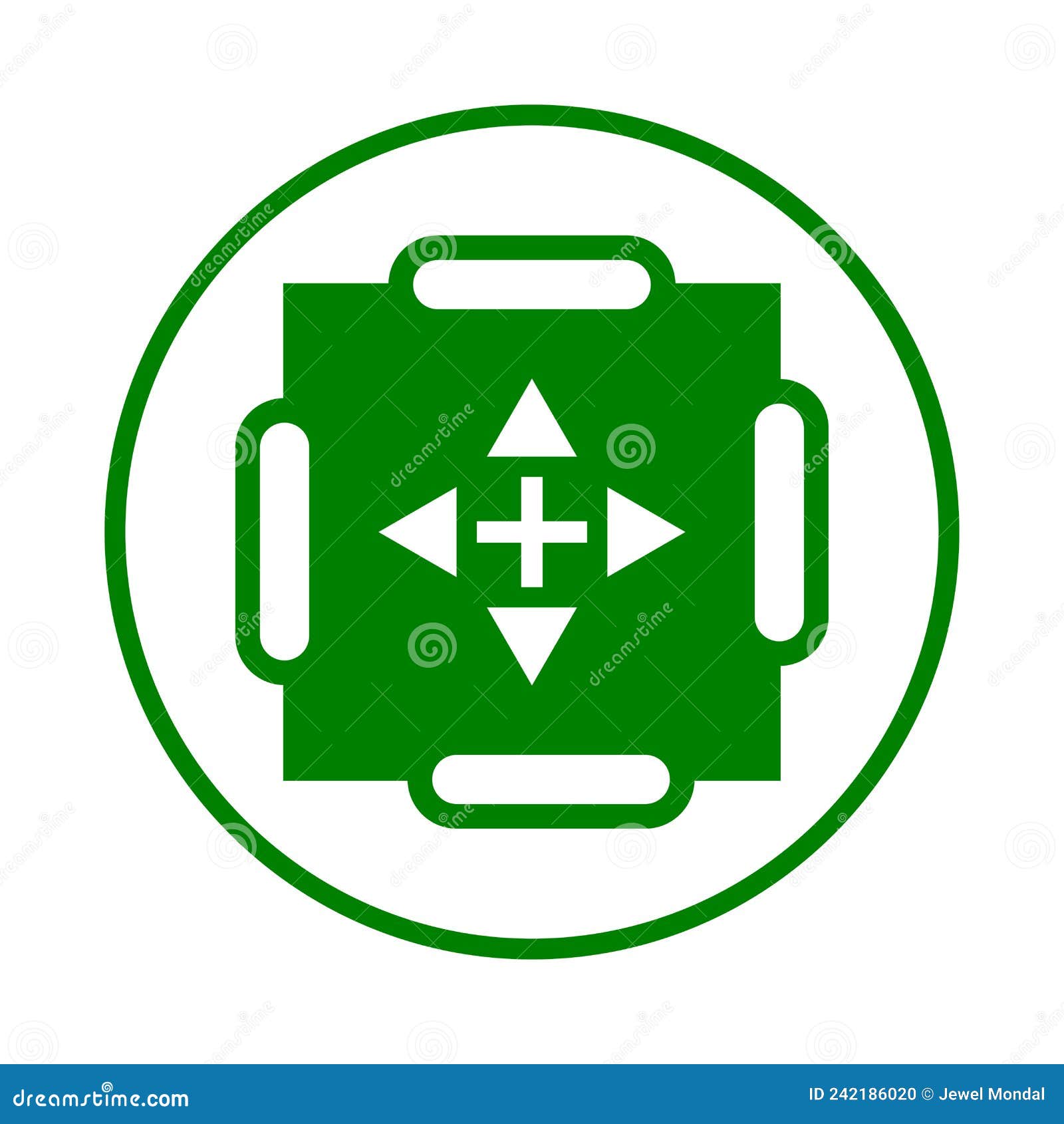 Capacity, Height, Quantity Icon. Green Vector Sketch Stock Vector ...