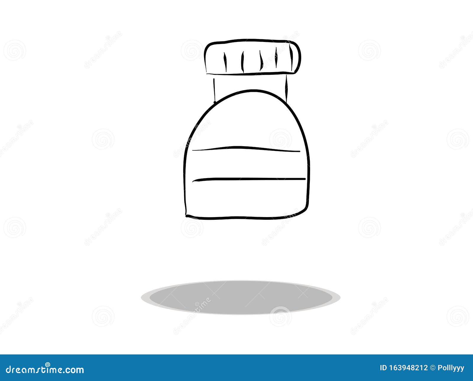 Capacity Icon, Flat Design, Hand Drawing. Illustration Container ...