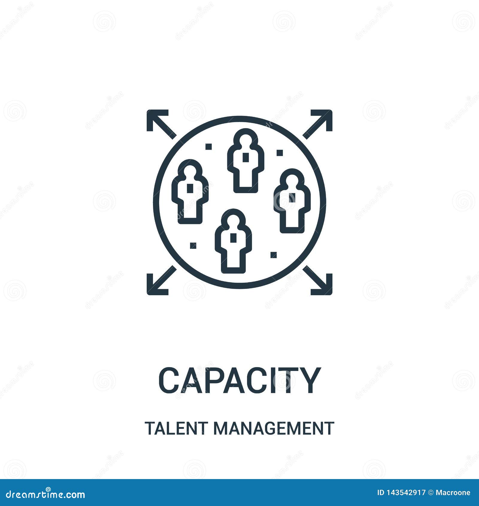 Capacity Icon Vector from Talent Management Collection. Thin Line ...